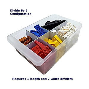 Bin Better - IRIS USA Compatible Configurable Large Drawer Dividers for Plastic Storage Craft Cabinets (4X Length + 4X Width Pieces)
