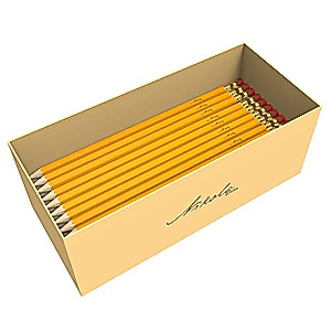 Nikola Works Bulk Premium Pre-Sharpened Wood Cased #2 HB Pencils With Erasers 650 Pack