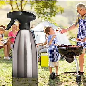 FBITE Olive Oil Sprayer,500ml Oil Sprayer,Oil Mister Spray Bottle for Cooking,Stainless Steel Press Spray,Oil Bottle Spray,Oil Bottle BBQ Supplies