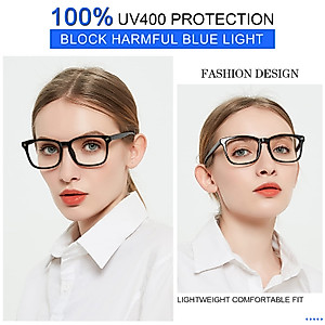 MARE AZZURO Blue Light Blocking Reading Glasses Women Computer Readers 0 1.0 1.25 1.5 1.75 2.0 2.25 2.5 2.75 3.0 3.5 4.0 5.0 6.0 (Black, 1.75)