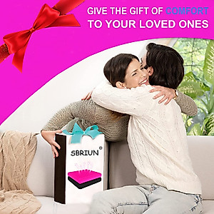 Super Large & Thick Gel Seat Cushion for Long Sitting Pressure Relief - Non-Slip Gel Chair Cushion for Back, Sciatica, Tailbone Pain Relief - Seat Cushion for Office Desk Chair, Car Seat, Wheelchair