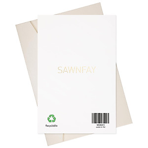 Sawnfay Wedding Card, Bridal Shower Card, Engagement Card, Wedding Cards for Bride and Groom, 8'' x 5.3'' with Envelope (Love and Happiness)