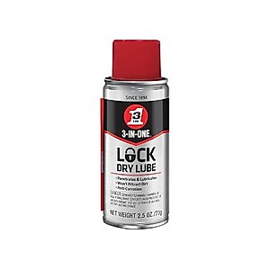 3-IN-ONE Lock Dry Lube, 2.5 OZ
