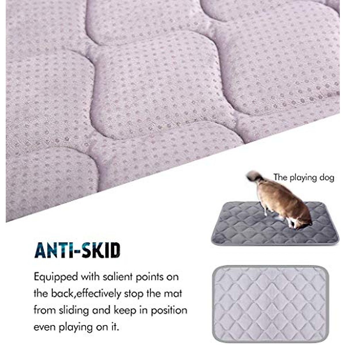 Hero Dog Bed Large Crate Pad Mat Soft Washable 42 inch Kennel Pad Pet Beds Non Slip Cat Dog Mattress
