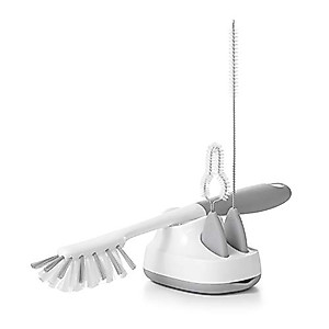 OXO Tot Water Bottle and Straw Cup Cleaning Set Brush Set - Gray