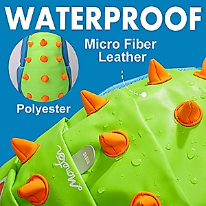 NOHOO Upgraded Kids Dinosaur Backpack Toddler School Bag Boys Travel Bag 14'' Cute Cool Waterproof Boys Backpack for 3-8 Years