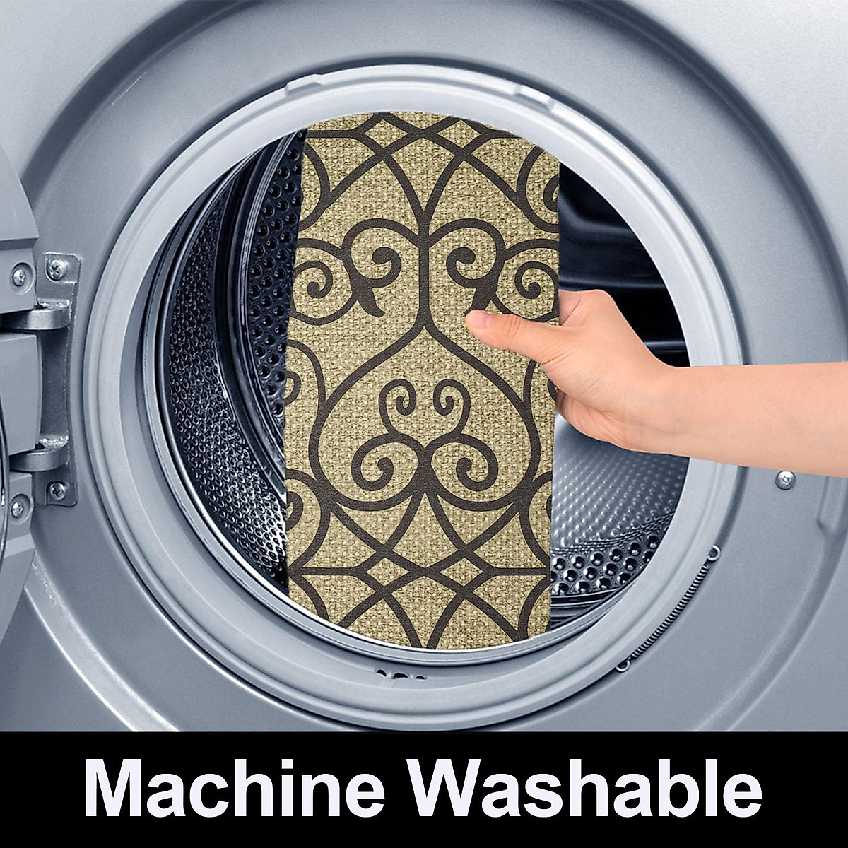 AiBOB Under The Sink Mat, 24 X 36 in, Durable Premium Mats Protect Kitchen and Bathroom Cabinets, Waterproof Absorbent Shelf Liner, Black