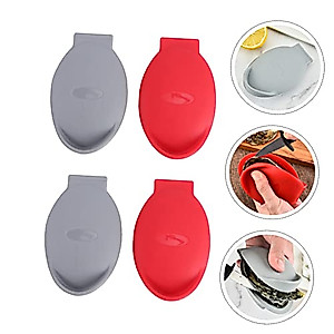 Seafood Shucking Tools 4pcs Silicone Oyster Clip silicone jar opener silicone gloves Silica gel Silicone Oyster Opener lobster Kitchen Gadgets seafood Kitchen Tool Opener Tools