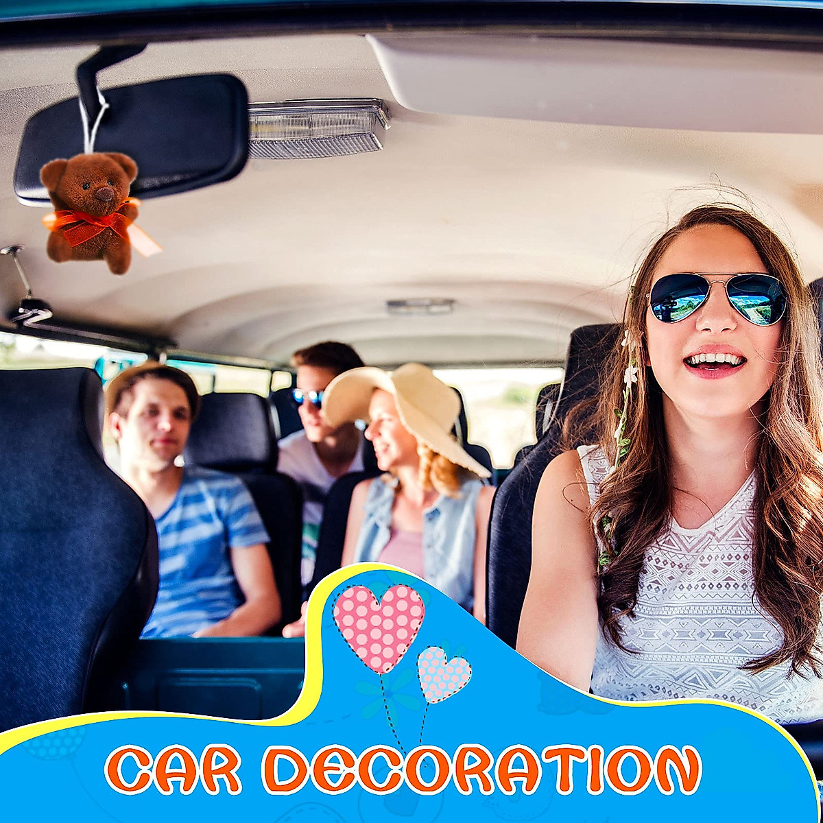 40 Pieces Mini Plush Animals Toys Set Animal Plush Toys Stuffed Animals Set Stuffed Animals Bulk Tiny Stuffed Animals for Boys Girls Themed Parties Valentine's Day Supplies Presents