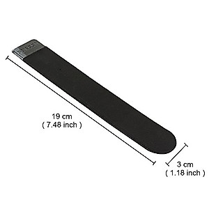 Spessn Compatible Apple Pencil Holder Sticker (1st and 2nd Gen), Elastic Lycra Stylus Pocket iPad Screen Pen Protective Pouch Adhesive Sleeve for Stylus Pens - Black