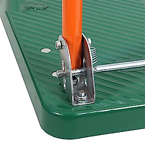 Platform Trucks Flatbed Cart Platform Truck Foldable Moving Hand Truck Rolling Push Cart 360 Degree Wheels Weight for Warehouse Basements Capacity Load 660 lb Push Cart