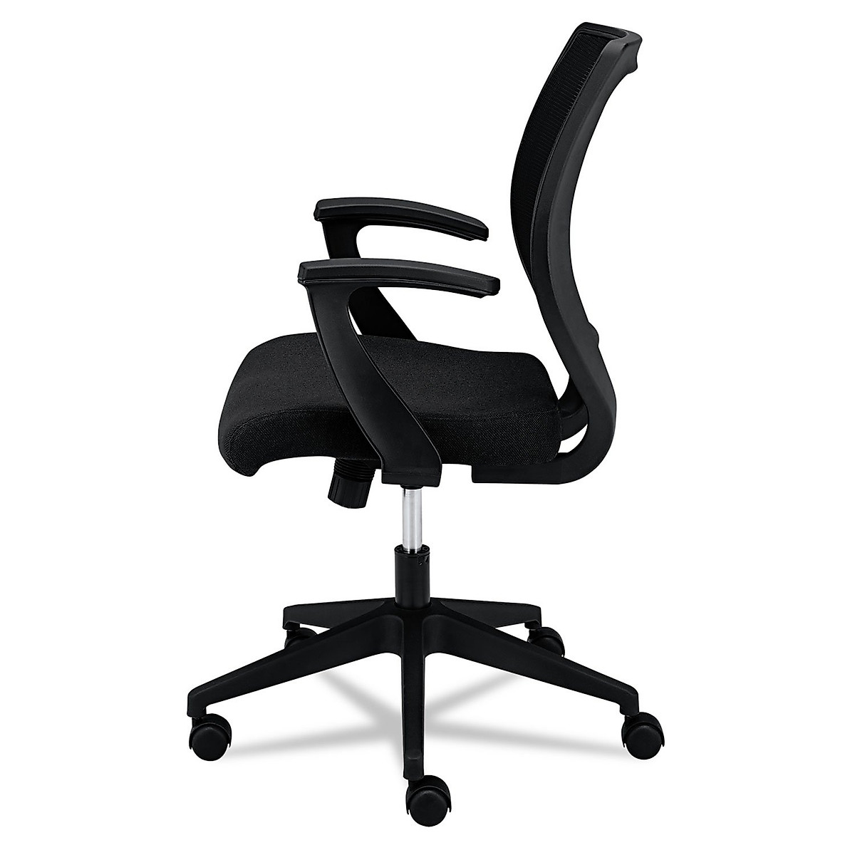 HON VL521VA10 VL521 Series Mid-Back Work Chair, Mesh Back, Fabric Seat, Black