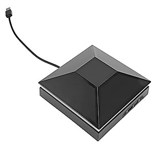 Console Cooling Fan Cooling Fan 3 Wind Speeds Colorful Light Touch Switch with LED Light Bar 3 USB Ports for Console