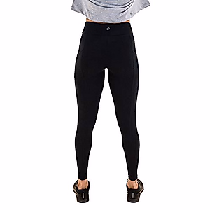 Spalding Womens Activewear Cotton Blend 28" Inseam with Pocket Leggings, Black, Small US