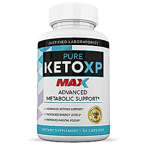 Pure Keto XP Max 1200MG Pills Advanced Ketogenic Supplement Real Exogenous Ketones Ketosis Support for Men Women 60 Capsules 3 Bottles