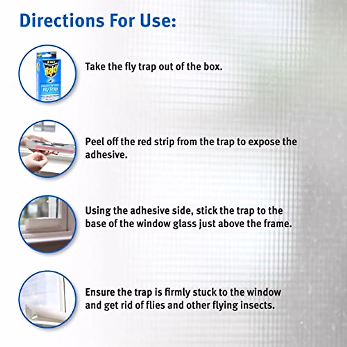 Raid, 4 Pack, Discreet Window Fly Trap
