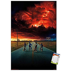 Trends International Netflix Stranger Things: Season 2 - Key Art Wall Poster, 22.375" x 34", Poster & Mount Bundle