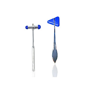 EMI Neurological Medical Examination 2 Reflex Hammer Set: Taylor and Buck Reflex Hammer - 2 Piece Bundle - Royal