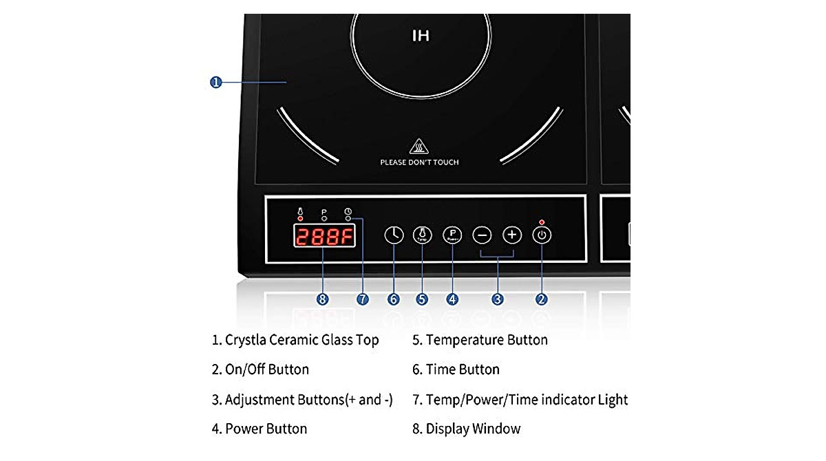 CUISUNYO Double Induction Cooktop 1800W | Portable & Energy Efficient