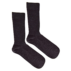 3 Pairs Womens Merino Wool Socks | Steven | Ladies Lightweight Warm Boot Socks (4-6, Dark Grey)