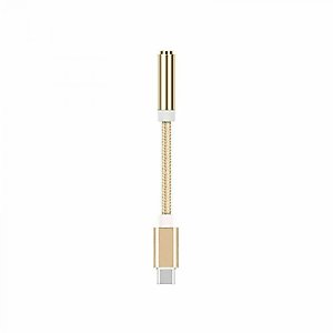 USB C Type C to 3.5mm Aux Audio Jack Passive Adapter Gold