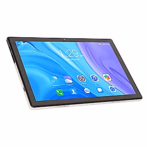 PUSOKEI 10 Inch Tablet for 11,Silver Grey,6G RAM / 128G ROM / 1920x1200 IPS Screen, Mt6750 8 Cores CPU,USB C Port Charging,4G Calling Tablet for Kid & Adults