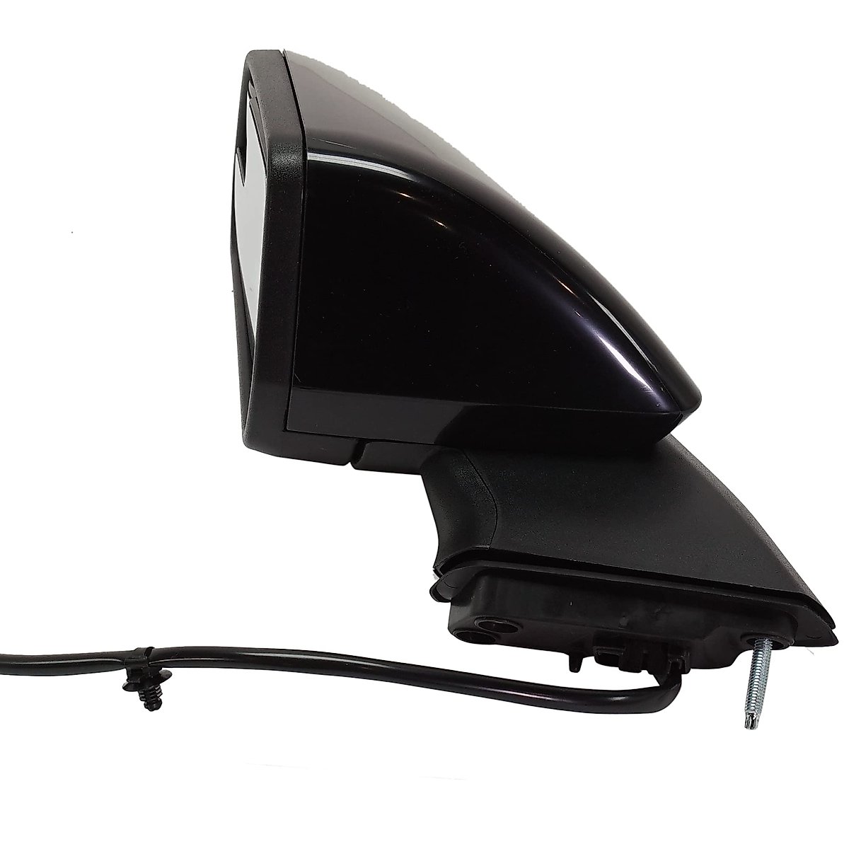 Kool Vue Driver Side Power Non-Heated Mirror for Ford Mustang 2015-2020 With Signal Light & Spotter Glass; Without Memory & Puddle Lamp Paintable