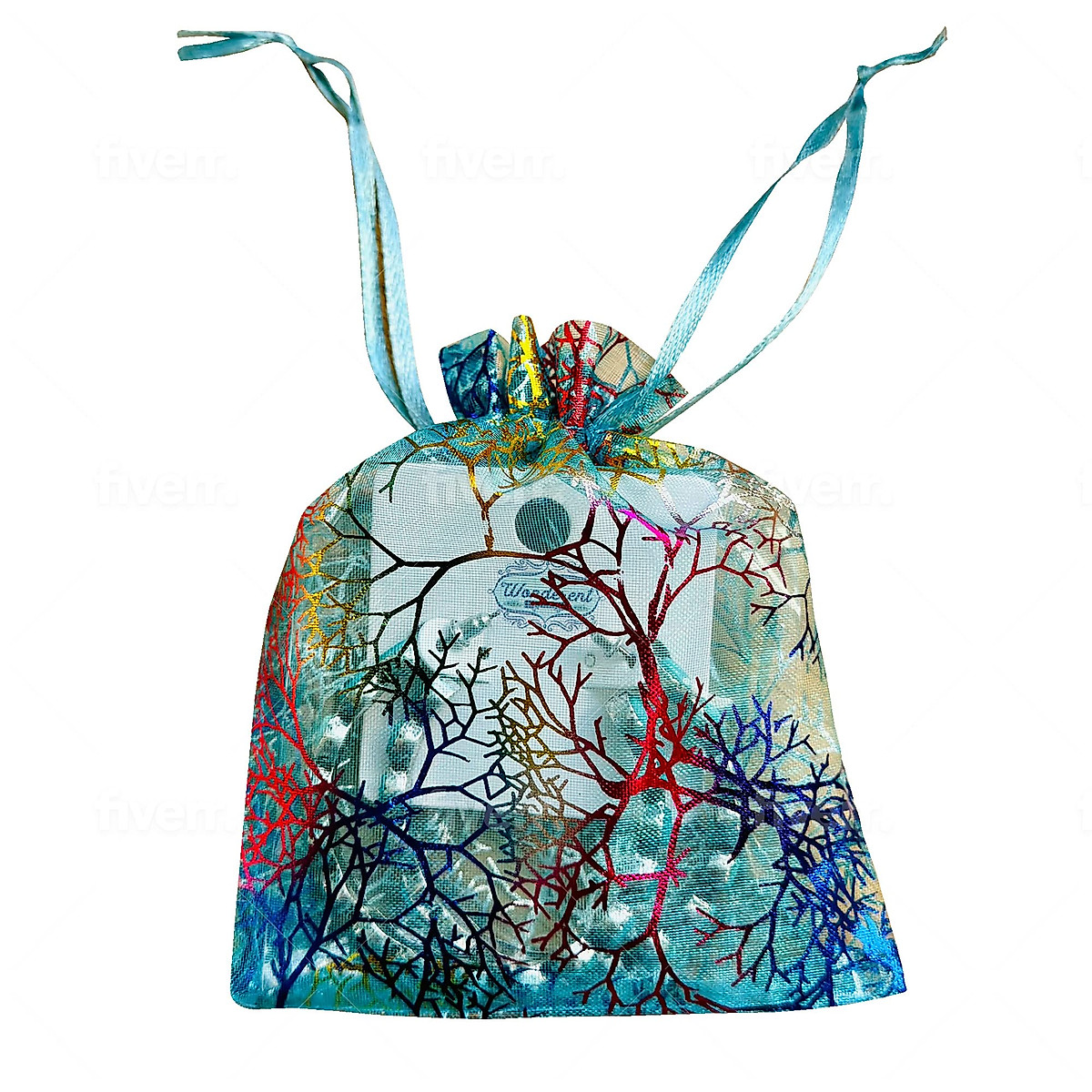 Turquoise Bohemian Metal Hoop Fashion Earring No.195 (Turquoise)