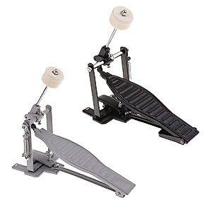 Baosity Single Spring Bass Drum Pedal with Drum Wool Beater for Children Gift, Black