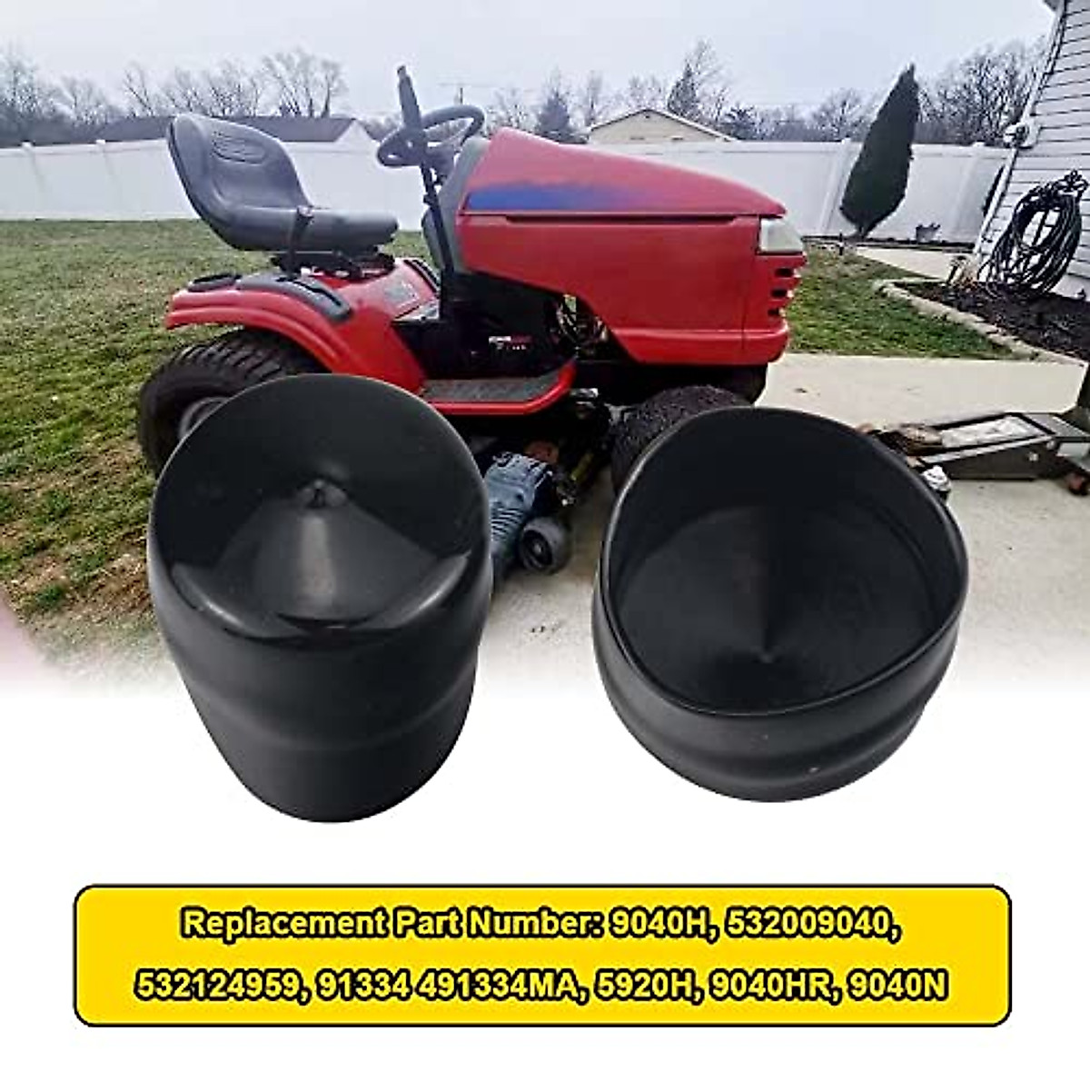 9040H Front Wheel Bushing to Bearing Conversion Kit Compatible with Craftsman, Poulan, Husqvarna, Jonsered, Murray Lawn Mower Fits 532009040, 532124959, 91334, 491334MA, 5920H, 9040HR, 9040N