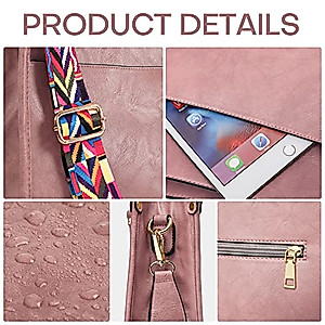 Konelia Crossbody Bag Purses for Women Designer Vegan Leather Hobo Fashion Handbags with 2 Adjustable Guitar Strap Shoulder Bucket Bags