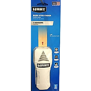 HART BASIC STUD FINDER 3-SENSORS • 1.0" DETECTION DEPTH Finds Wood & Metal Studs