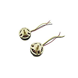2Pcs Brushless Motor Compatible with Hubsan X4/H501S/H501C/H501A Drone, Forward/Reverse Motor (Gold)