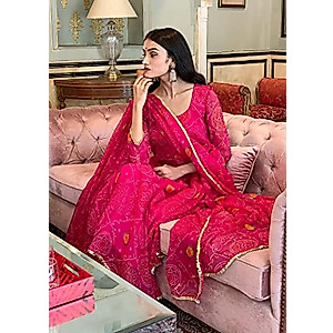 Elina fashion Indian Kurti for Womens With Pant & Dupatta | Rayon Printed Partywear Kurta & Kurtis Tops