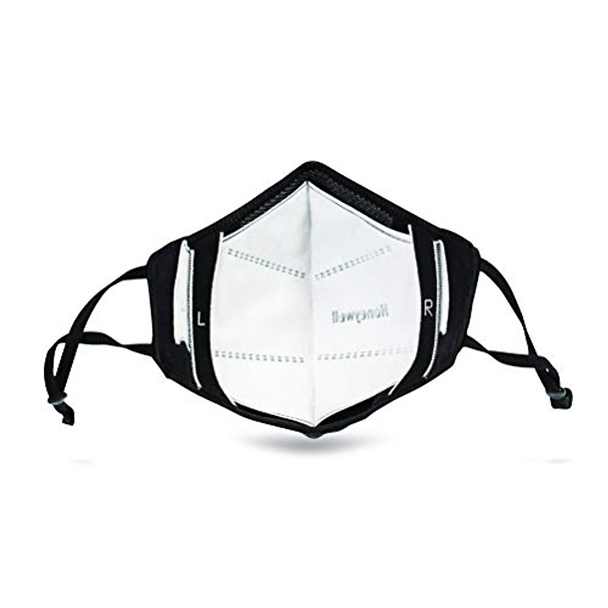 Honeywell Safety Dark Gray Dual Layer Face Cover with 8 Replaceable Inserts, Size M/L (RWS-50111)