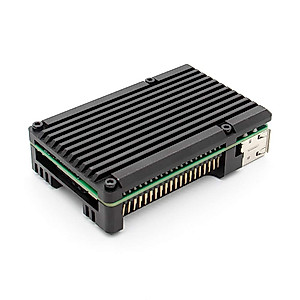 Armor Case for Raspberry Pi 3B+/3B, Aluminum Alloy Metal Case with Passive Cooling/Shell Heat Dissipation Compatible with Raspberry Pi 3 Model B+/3B