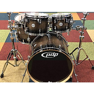 Pacific by DW 5-Piece Concept Maple Exotic Shell Pack (Charcoal Burst over Walnut)