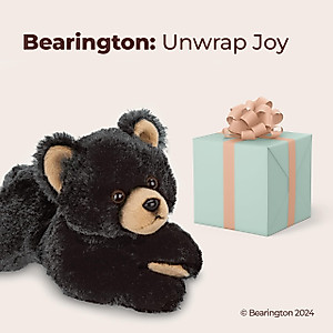 Bearington Lil' Smokie Small Plush Stuffed Animal Black Bear, 9 Inches