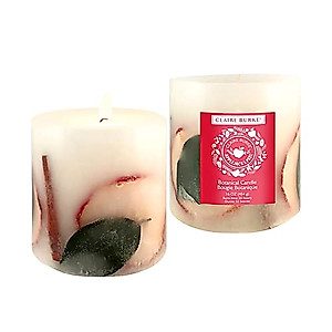 Claire Burke Decorative Botanical Candle, Applejack & Peel Scent 18 Ounces, 1 Count