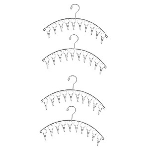 Alipis 4 Packs Drip Hanger Clothes Hanger Clothes Clips Laundry Drying Rack Laundry Hanger Windproof Socks Rack Clothespin