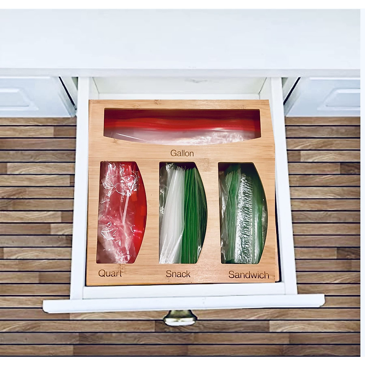 Spread Pixie Dust Bamboo Kitchen Caddy, Rustic Whimsical, Brown