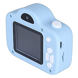 FASJ 1080P Digital Camera, Lightweight Child Camera Cute Mini for Gift for Educational Toy(Blue)