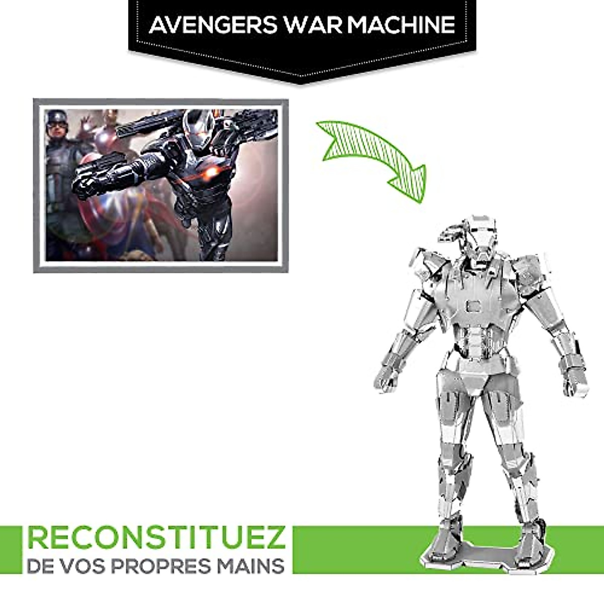 Metal Earth Marvel War Machine 3D Metal Model Kit Fascinations
