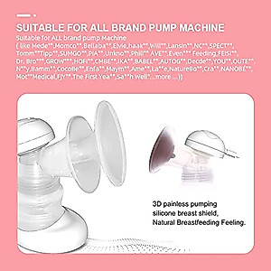 Horigen 3D Wide Neck Soft Breast Pump Parts for Horigen Pumps Spectra S1 Spectra S2 Medela Pumps, 29mm Flange Available (29mm)