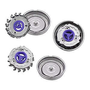 Set of 3 Shaving Heads for Phillips Norelco HQ56 HQ4 HS190 Replacement Electric Shaving Head Razor Blades for HQ6970 HQ442 HQ300 HQ916 HQ6990 PQ202 PQ205 - Happy Hours