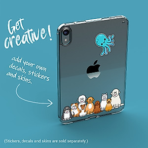 TineeOwl Arctic for iPad Mini 7 A17 Pro Case, iPad Mini 7th/6th Generation Ultra Thin Case (2024/2021) Crystal Clear Case, Supports Apple Pencil Charging and Touch ID, TPU Bumper (Clear)