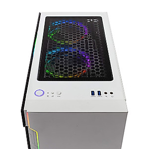 Skytech Archangel Gaming Computer PC Desktop – RYZEN 5 2600X 6-Core 3.6 GHz, GTX 1660 6G, 500GB SSD, 16GB DDR4 3000MHz, RGB Fans, Windows 10 Home