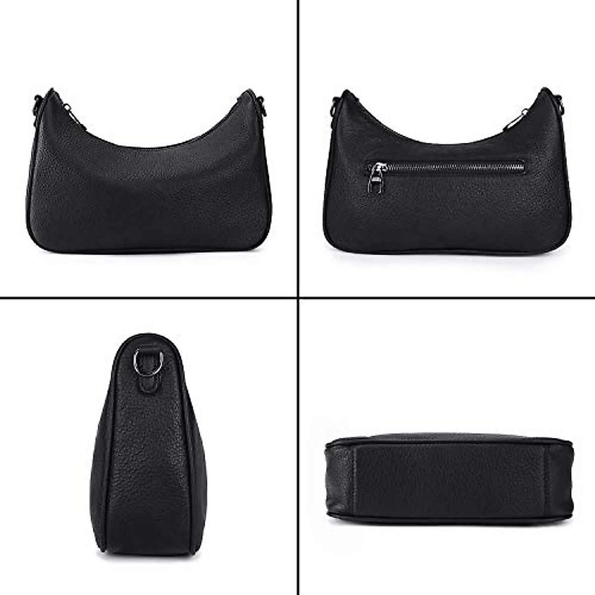 YALUXE Leather-Crossbody-Bags-for-Women Fashion Shoulder Handbag with Coin Purse