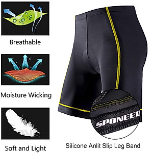 Men Cycling Short Kits Bike Biking Jackets Short Sleeve Padded Riding Gear US XL Yellow