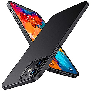 TORRAS Slim Fit iPhone 12 Case/iPhone 12 Pro Case, [Slim Yet Protective][Velvety Feel] Non-Slip Matte for iPhone 12 Slim Case/iPhone 12 Pro Thin Case 6.1 inch 2020, Graphite Black